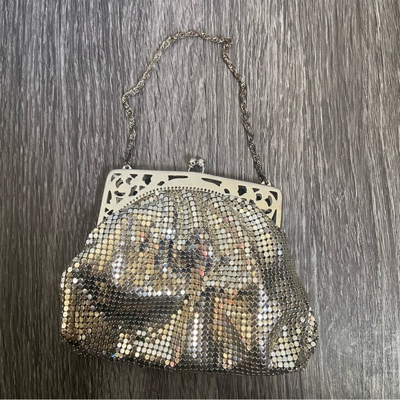 Whiting & Davis | Bags | Vintage Whiting And Davis Co Silver Mesh Bag ...